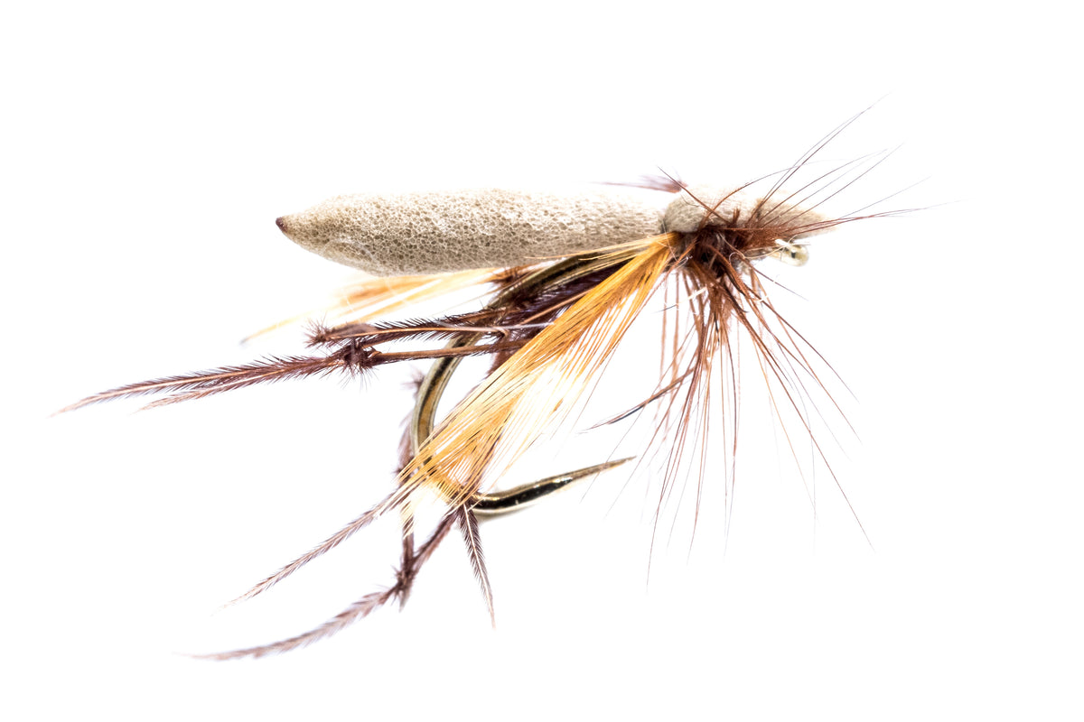 Barbless Real Foam Daddy Tan | Fario Fly